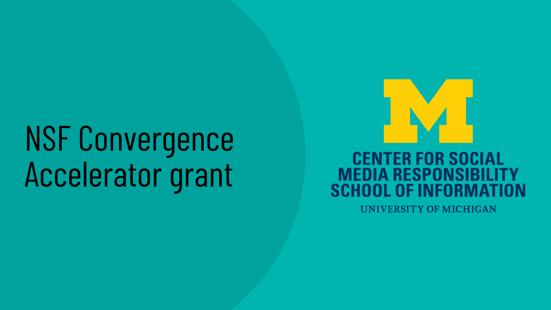 Center for Social Media Responsibility awarded NSF Convergence ...