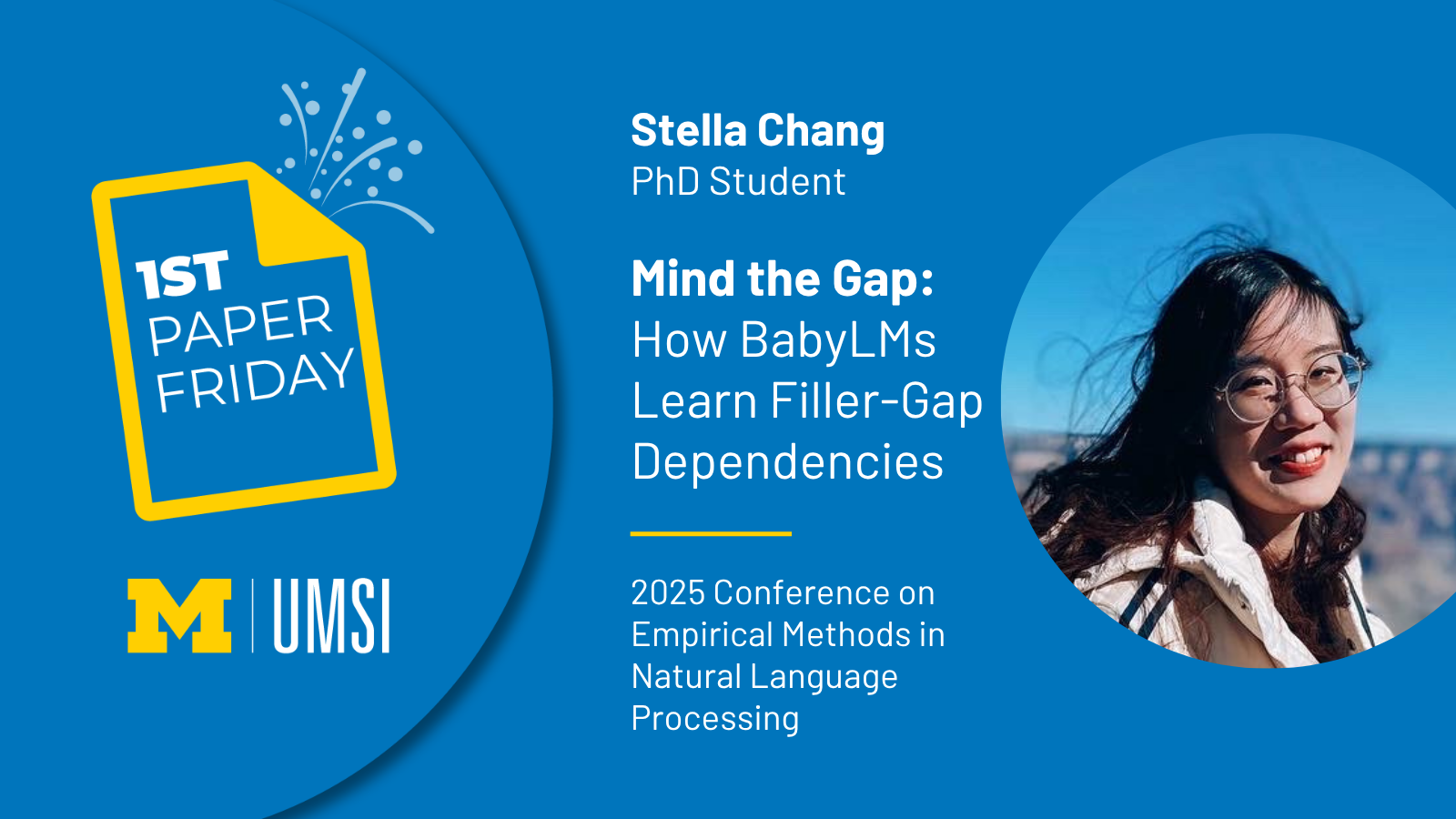 First Paper Friday: Stella Chang | umsi