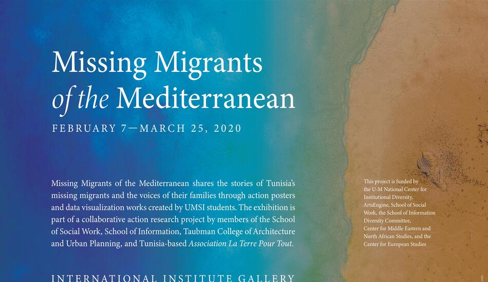 New exhibition uses data visualizations by UMSI students to bring awareness to missing migrants ...