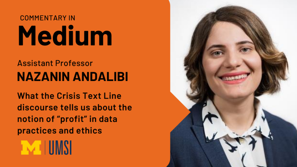 Andalibi: Reconsidering “profit” and ethics in data practices | umsi
