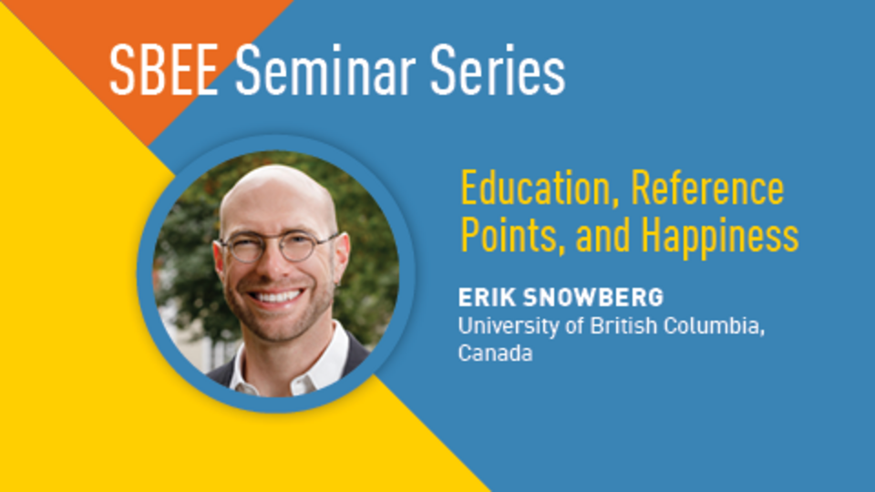 Social, Behavioral and Experimental Economics Seminar: Erik Snowberg | umsi