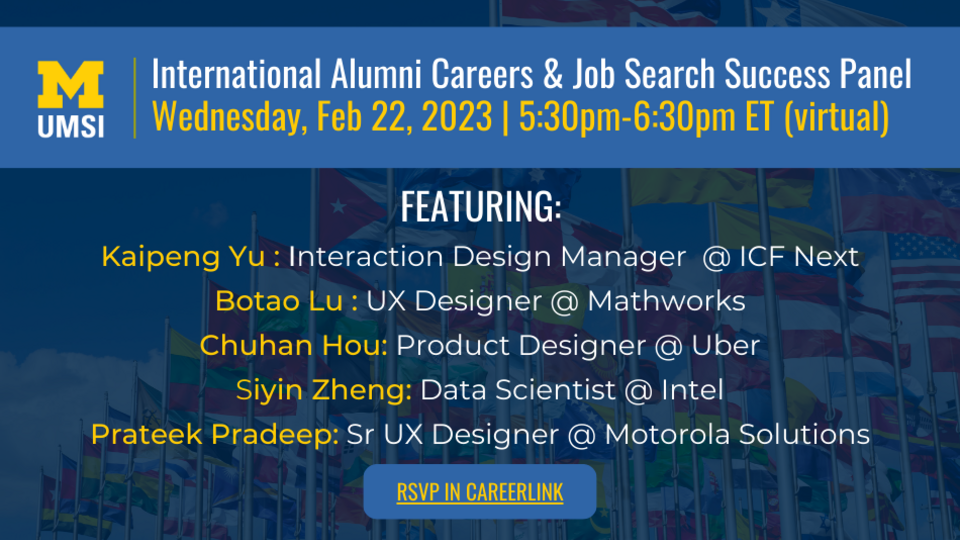 International Alumni Careers & Job Search Success Panel | umsi