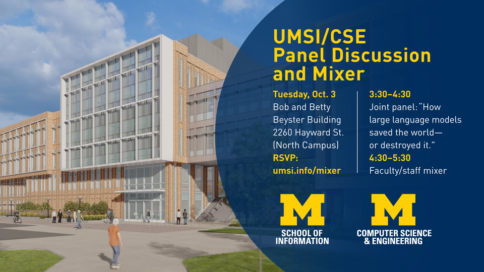 UMSI/CSE Panel Discussion and Mixer | umsi